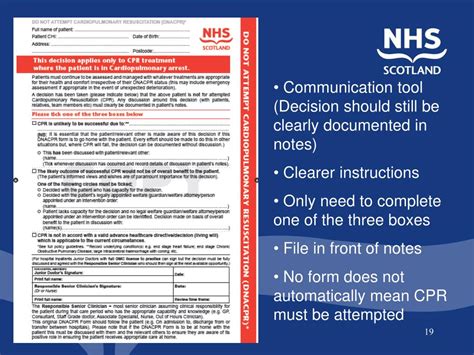 Ppt Do Not Attempt Cardiopulmonary Resuscitation Dnacpr Nhs Scotland Policy Powerpoint