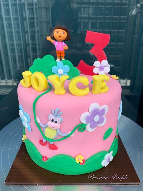 Birthday Cake Dora Cake Girls Cake Food And Drinks Homemade Bakes