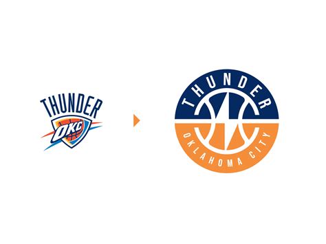 Oklahoma City Thunder Basketball Logo Oklahoma City Thunder Nba Logo