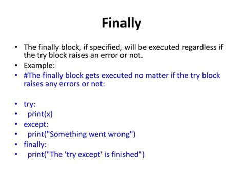 Exception Handling And Function In Python Ppt