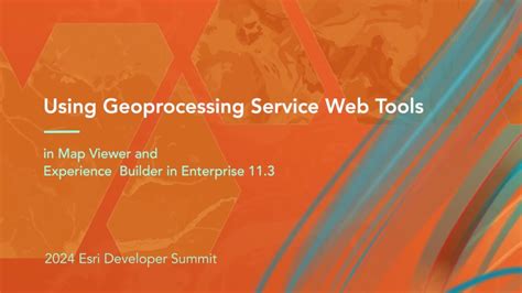 Using Geoprocessing Service Web Tools Arcgis Enterprise 11 3 Youtube