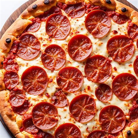 Close Up Of A Delicious Pepperoni Pizza Stock Illustration Illustration Of Fast Sauce 365848306