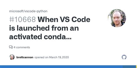 When Vs Code Is Launched From An Activated Conda Environment Prompt To Select It · Issue 10668