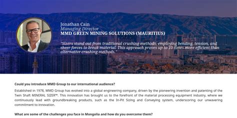 Mmd Sizers Interview Mongolia Mining 2024