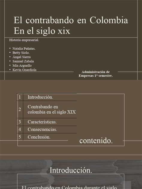 El Contrabando En Colombia En El Siglo Xix Pdf Contrabando Aduana
