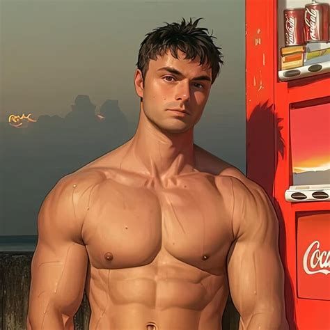 A Man Standing In Front Of A Coca Truck Premium Ai Generated Image