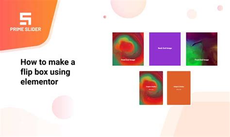 How To Make A Flip Box Using Elementor Prime Slider