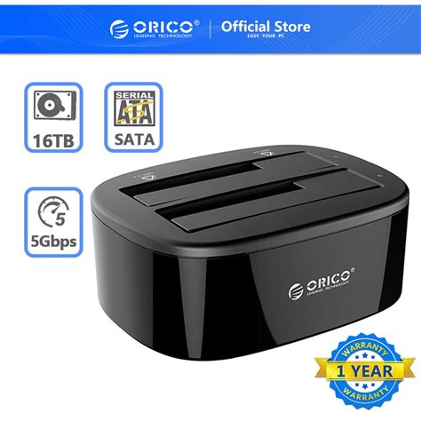 ORICO Clone Docking Station Dual Bay SATA To USB HDD Enclosure Tool Free Duplicator