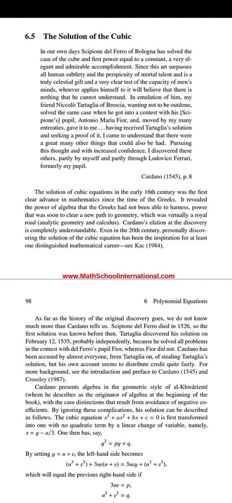 The Formula To Solve A Cubic Equation Math With Dr Saeed