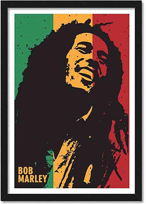 Bob Marley Posters Framed Marley Poster Graphicurry Store