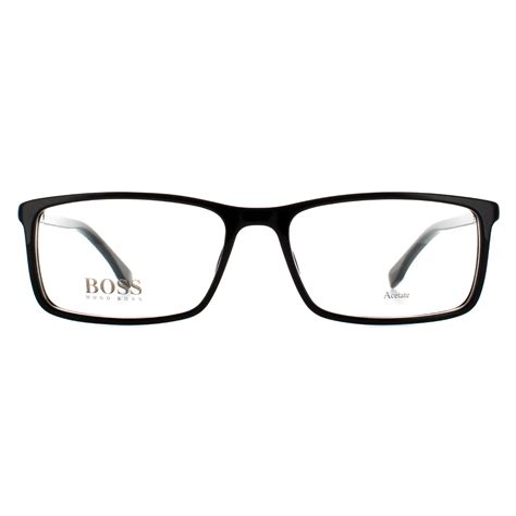 Hugo Boss Glasses Frames Boss 0680it 807 Black Men Discounted Sunglasses