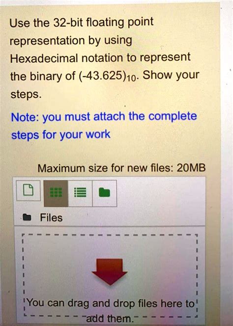 Use The 32 Bit Floating Point Representation By Using Hexadecimal