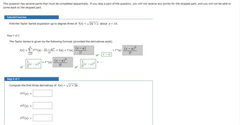 Solved This Question Has Several Parts That Must Be