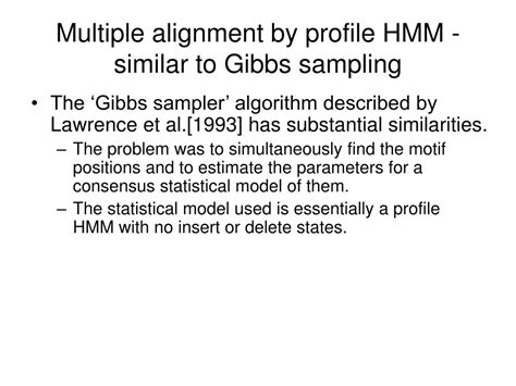 Ppt Hmm For Multiple Sequences Powerpoint Presentation Free Download