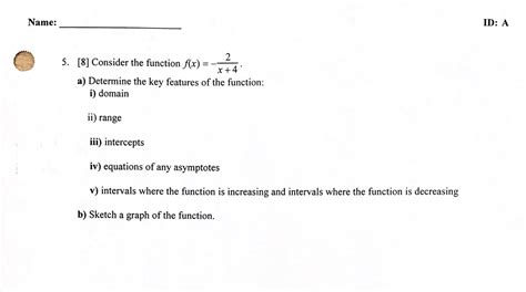 Solved Short Answer Determine An Equation For The Chegg Com