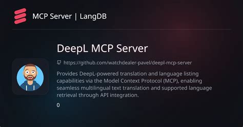 Deepl Mcp Server Langdb