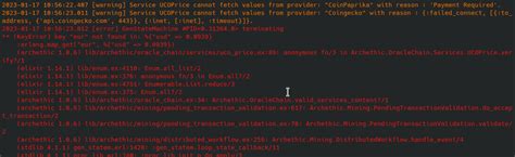 Oracle Tx Crashes If The Provider Cannot Fetch Eur Or Usd Price · Issue