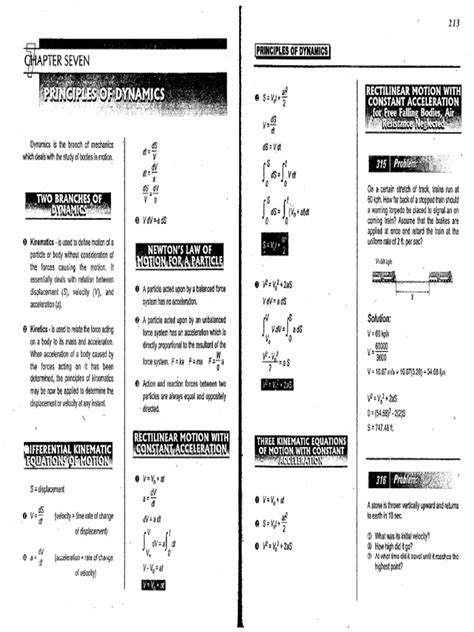 Dynamics Principle Download Free Pdf Force Acceleration