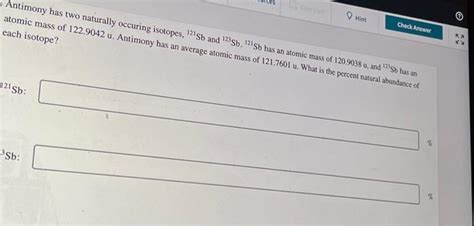Solved Each Isotope Chegg