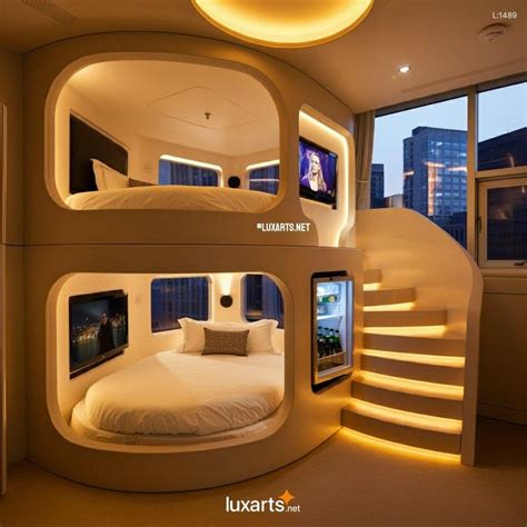 Modern Bunk Bed Pods With Built In Tvs Innovative And Space Saving