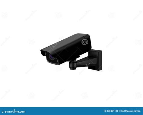 Realistic Cctv Ip Camera Home Template For Security Systems Safety Isolated 3d Vector On Dark