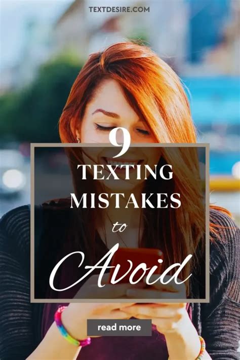 Texting Mistakes To Avoid Walking The Texting Tightrope Text Desire