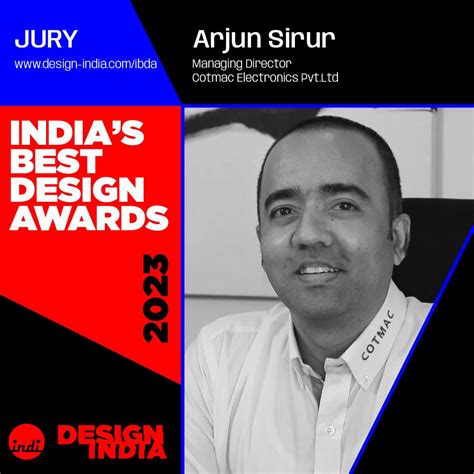 Indias Best Design Awards On Linkedin Arjun Sirur Managing Director