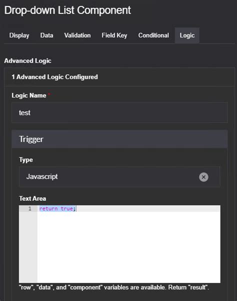 Dynamic Drop Down Inside Edit Grid Component Of Form Designer Forms