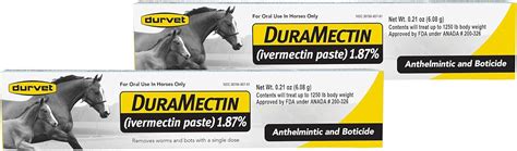 Duramectin Ivermectin 187 608gm 2 Count Au Pet Supplies