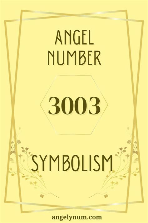 The Symbolism Of Angel Number 3003 Angel Numbers Angel Numbers