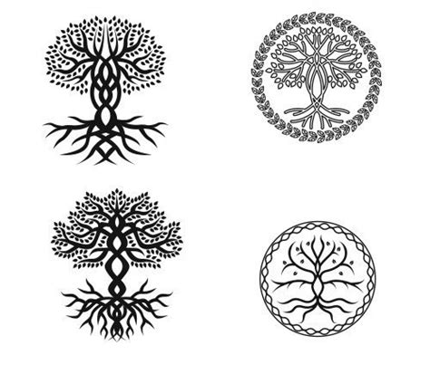 Tree Vector DXF File For CNC Free Vector