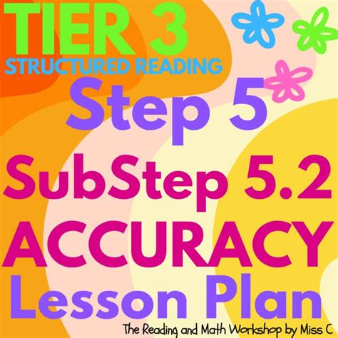 Substep 52 Dyslexia Lesson Plan Accuracy Tpt