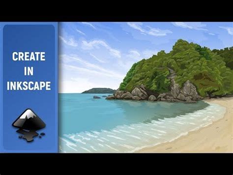 Sea Landscape Made In Inkscape Speed Art YouTube Speed Art Youtube Art Landscape