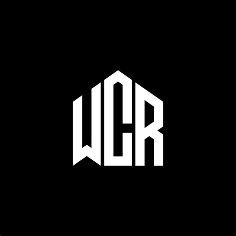 Wcr Letter Logo Design On Black Background Wcr Creative Initials