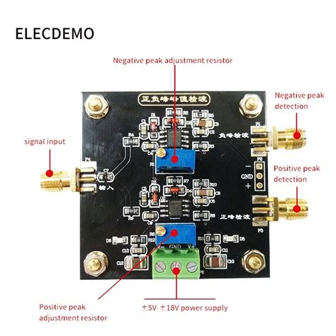 Broadband Peak To Peak Detection Module 50khz Or Less Low Frequency Positive And Negative Peak