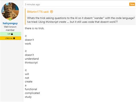 Chatgpt Bard Other Ai Scripts Which Cant Be Used In Thinkorswim