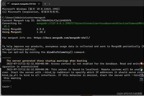 Windows系统mongodb安装与配置windows安装mongodb Csdn博客