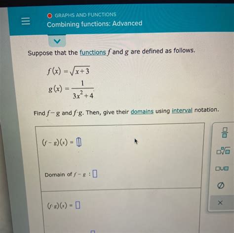 Solved O Graphs And Functions Combining Functions