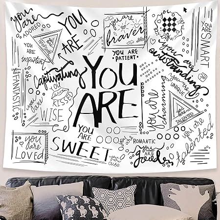 Jawo Vintage Wood Grain Inspirational Motivational Tapestry