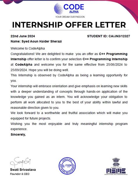 internship codealpha c programming softwaredevelopment newbeginnings grateful excited