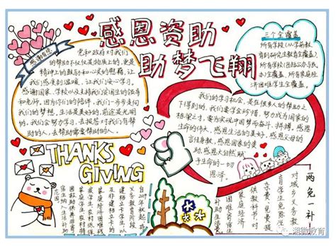 全是一等奖感恩资助助梦飞翔全省中小学生手抄报比赛作品展示 感恩资助伴我成长为主题的手抄报图片