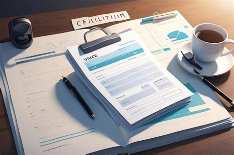 Premium AI Image Invoice Concept Illustration