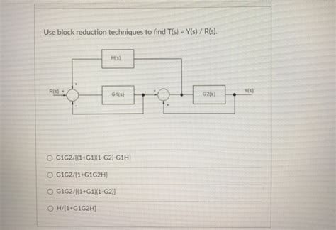 solved use block reduction techniques to find t s y s