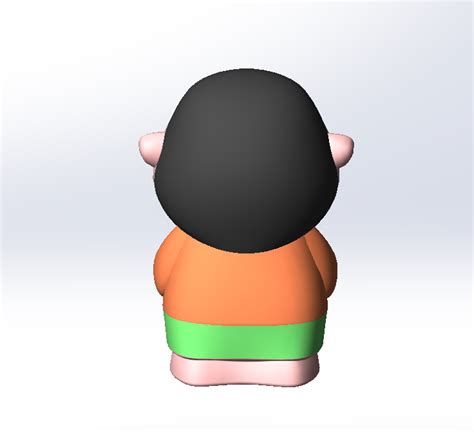 蜡笔小新 Solidworks 2020 模型图纸下载 懒石网