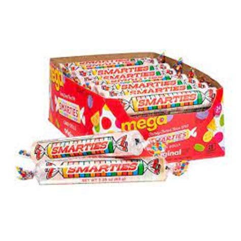 Smarties Mega 2 25 Ounce 24 Count Long Island Candy Factory