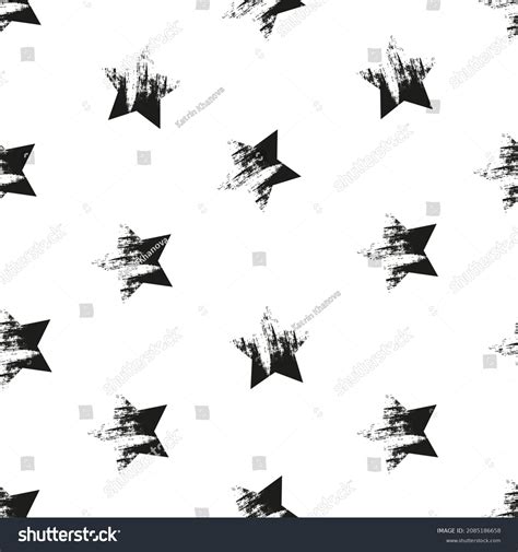 White Background Black Stars Effect Erasure Stock Vector Royalty Free