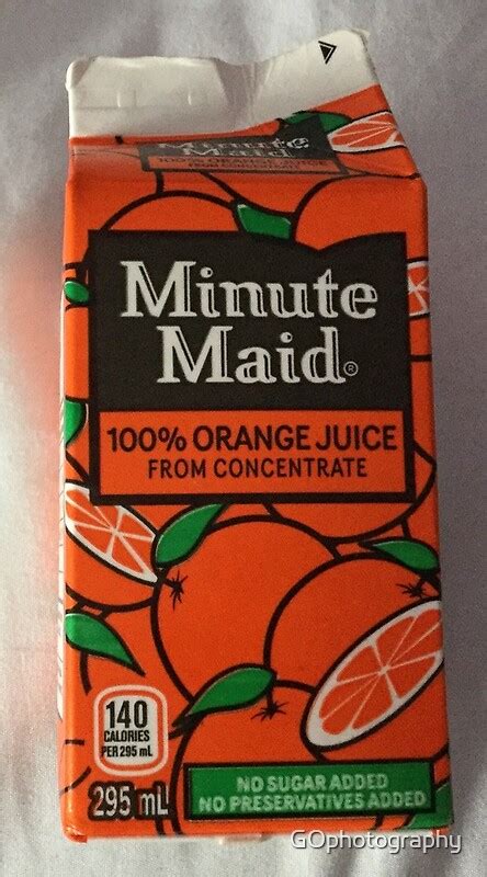 Vintage Orange Juice Carton Minute Maid By Gophotography Redbubble