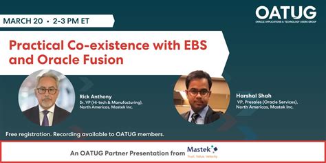 Practical Co Existence With Ebs And Oracle Fusion Oracle Applications
