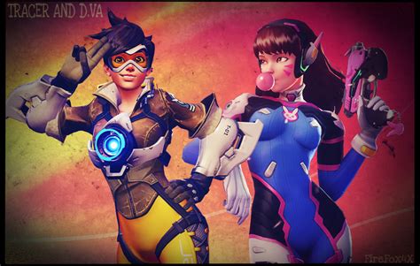 Overwatch Tracer And D Va By Firefox4x On Deviantart