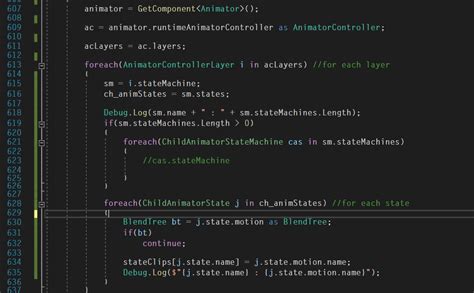 Getting Substate In An Animator In Code Questions And Answers Unity Discussions